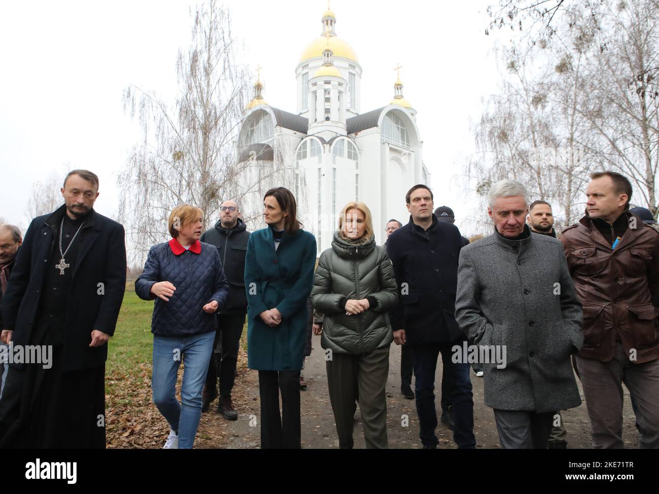 Non Exclusive: BUCHA, UKRAINE - NOVEMBER 10, 2022 - Protopriest Andrii ...
