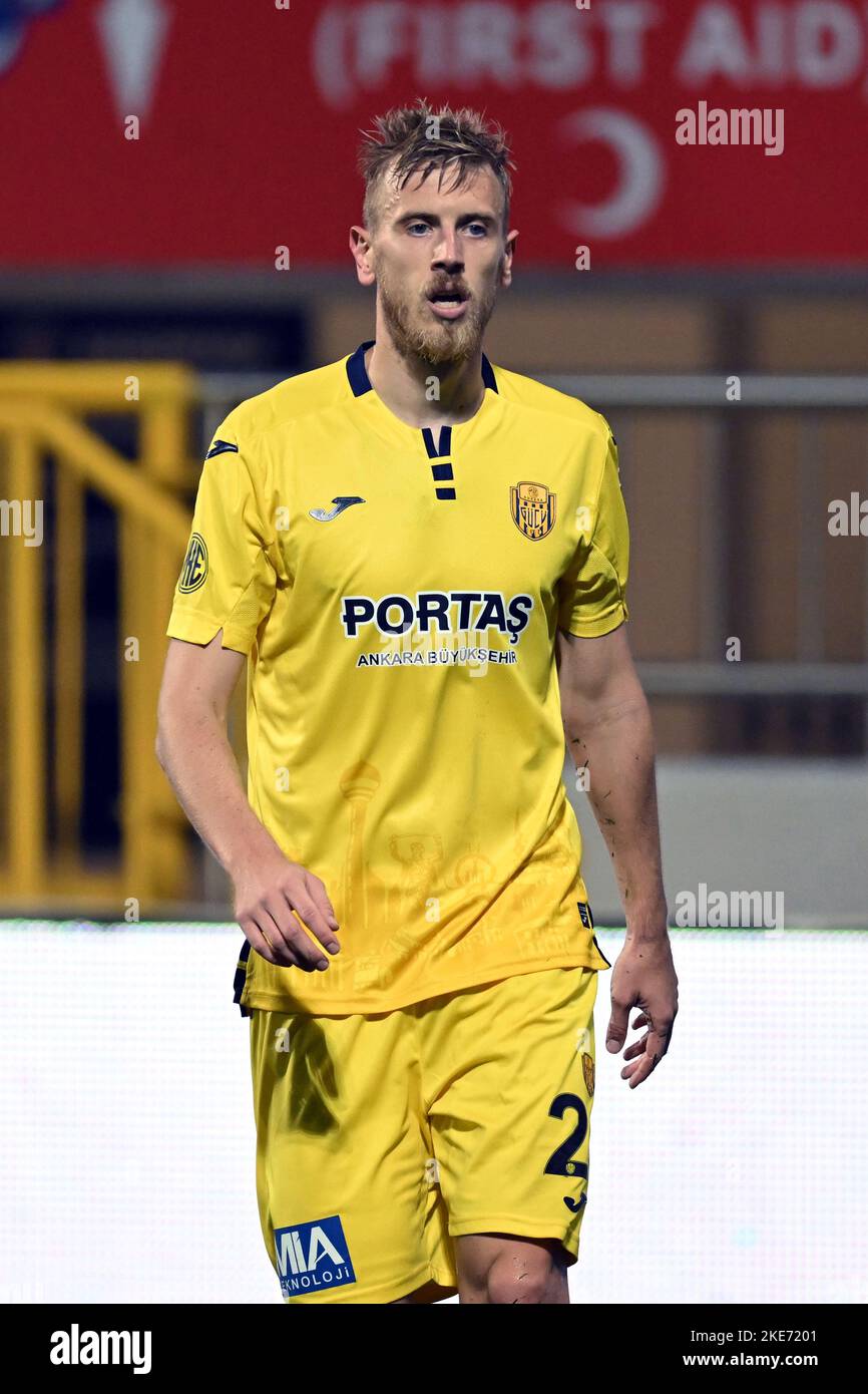 ISTANBUL - Uros Radakovic of MKE Ankaragucu during the Turkish Super ...