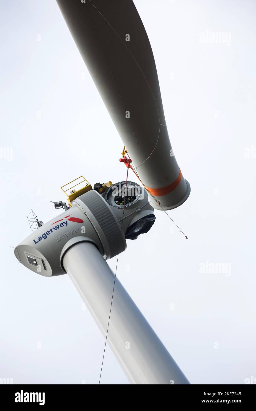 Installing windmills hi-res stock photography and images - Alamy