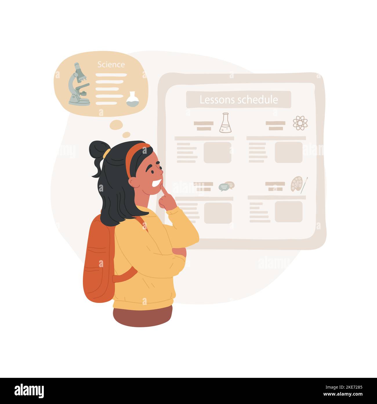 Subject choice isolated cartoon vector illustration. Specialization ...