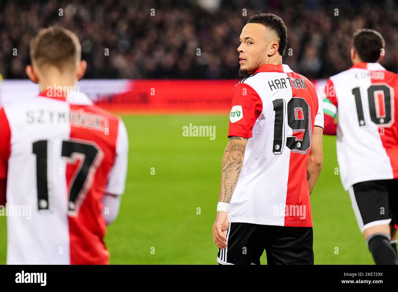 Rotterdam - Quilindschy Hartman of Feyenoord celebrates the 1-0 during ...