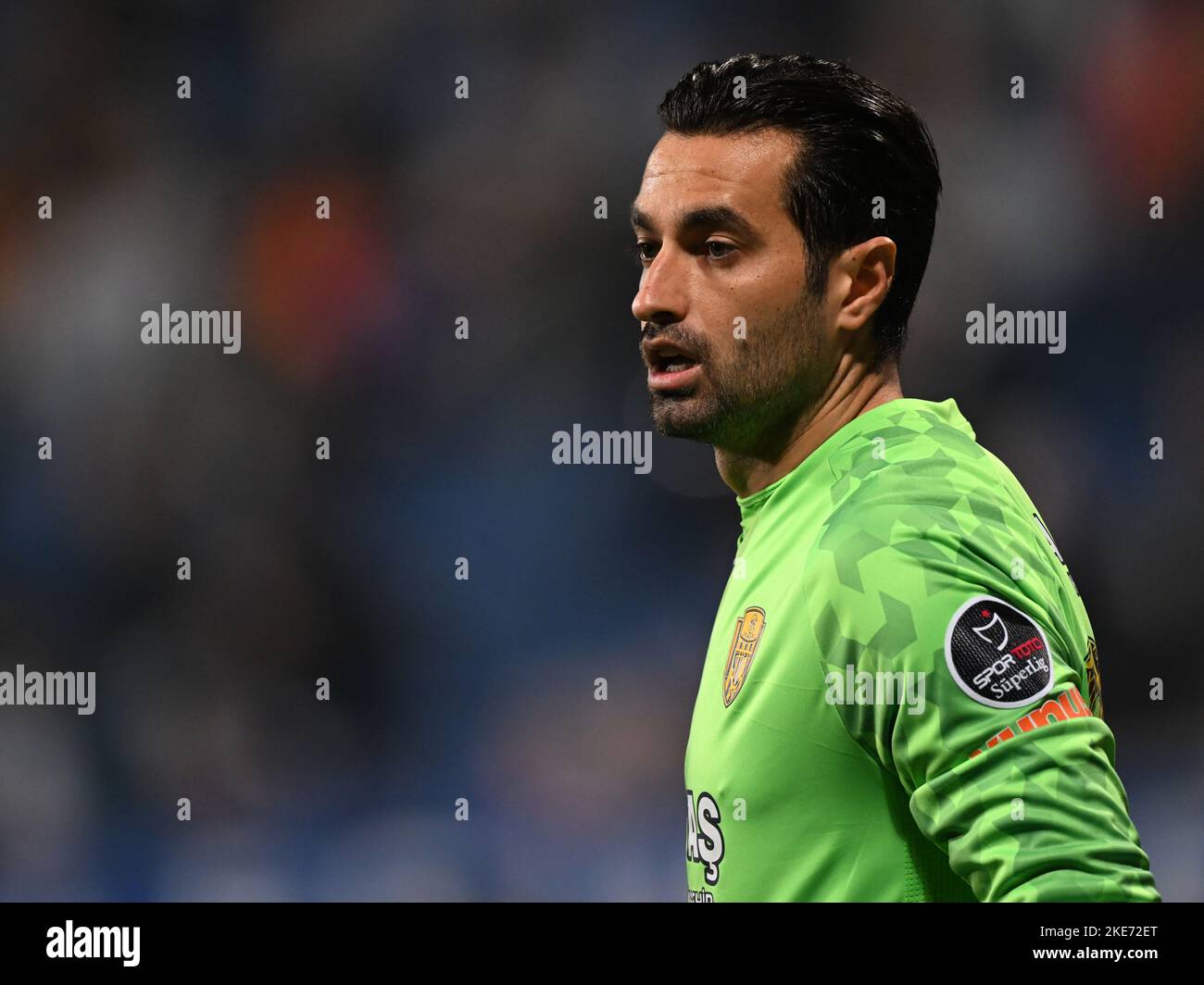 ISTANBUL - MKE Ankaragucu goalkeeper Gokhan Akkan during the Turkish ...