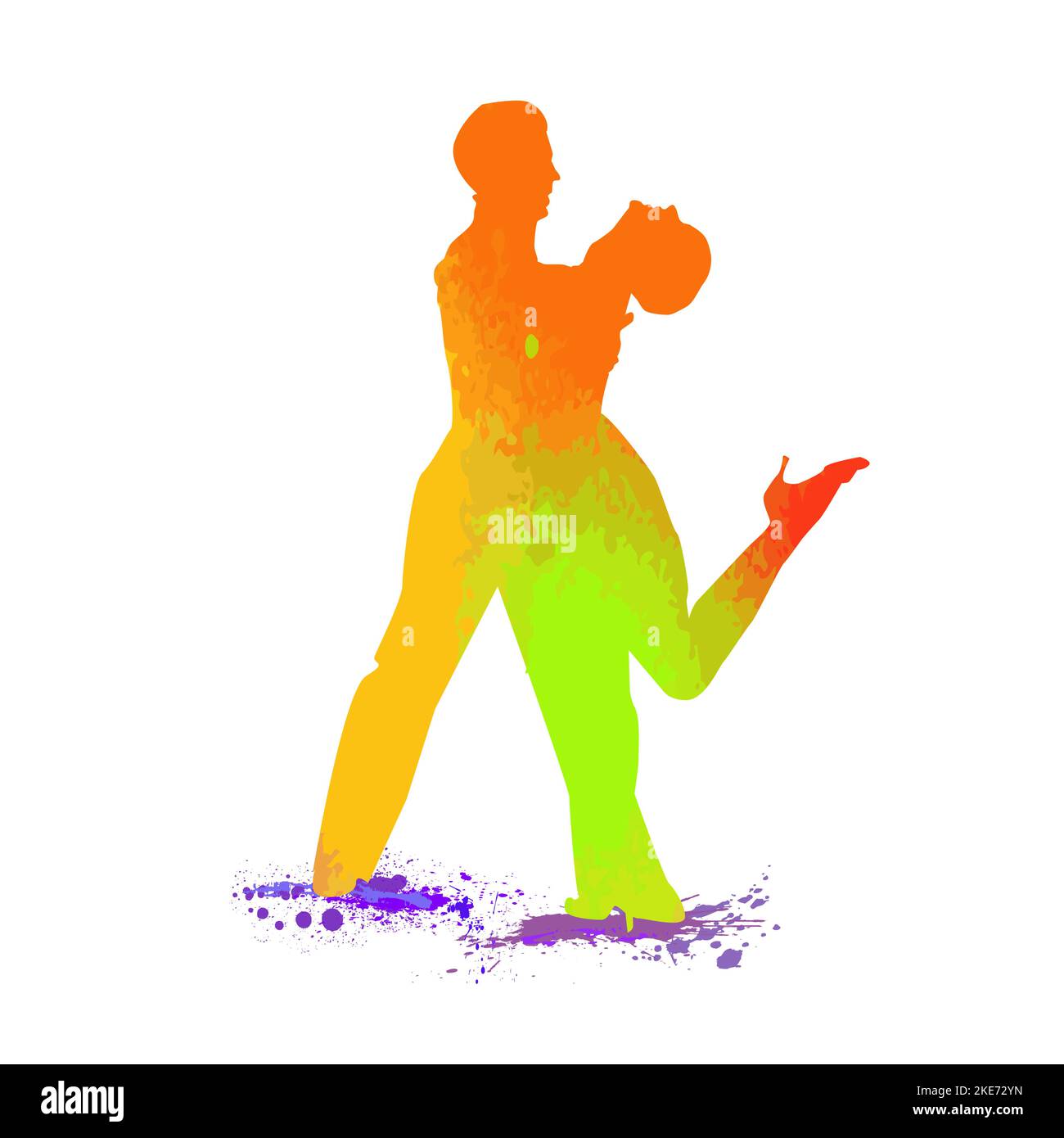 Ballroom dancing. Dancing couple. Vector illustration Stock Vector ...