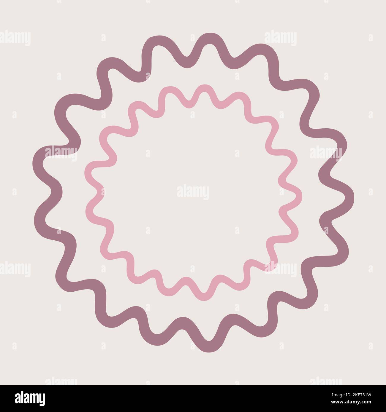 Wavy line circle Stock Vector Image & Art - Alamy