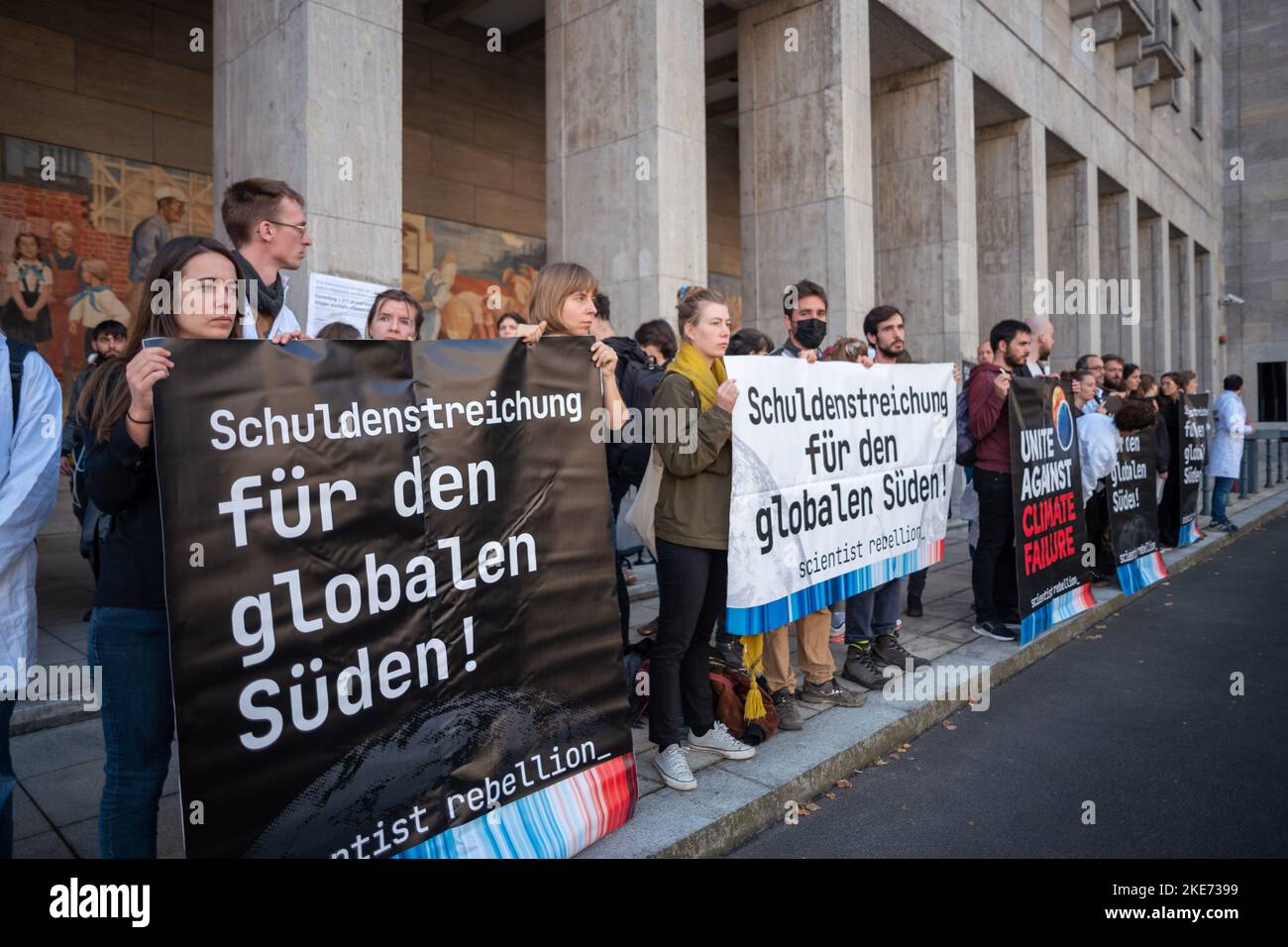 Berlin, Germany - October 17 2022: Scientist rebellion group protest ...