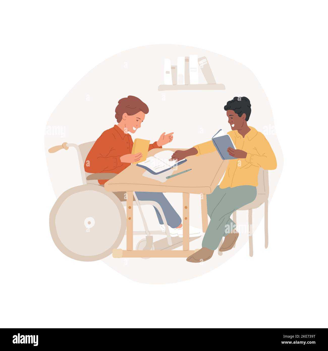Adaptive classroom furniture isolated cartoon vector illustration ... Adaptive classroom furniture isolated cartoon vector illustration ...