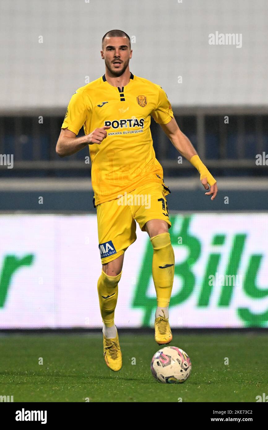 ISTANBUL - Nihad Mujakic or MKE Ankaragucu during the Turkish Super Lig ...