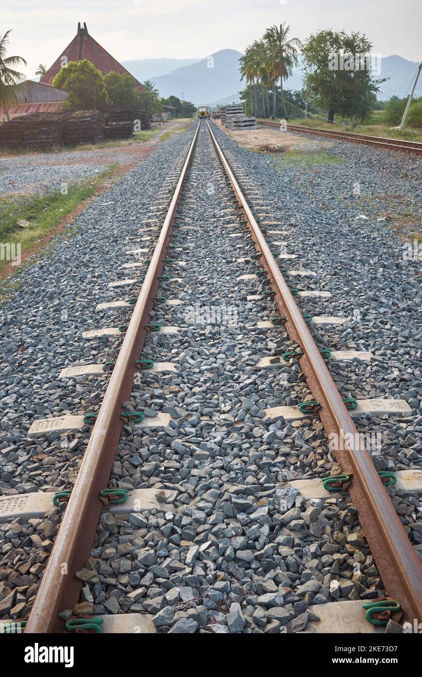 Railway Station Tracks Kampot Cambodia Stock Photo - Alamy