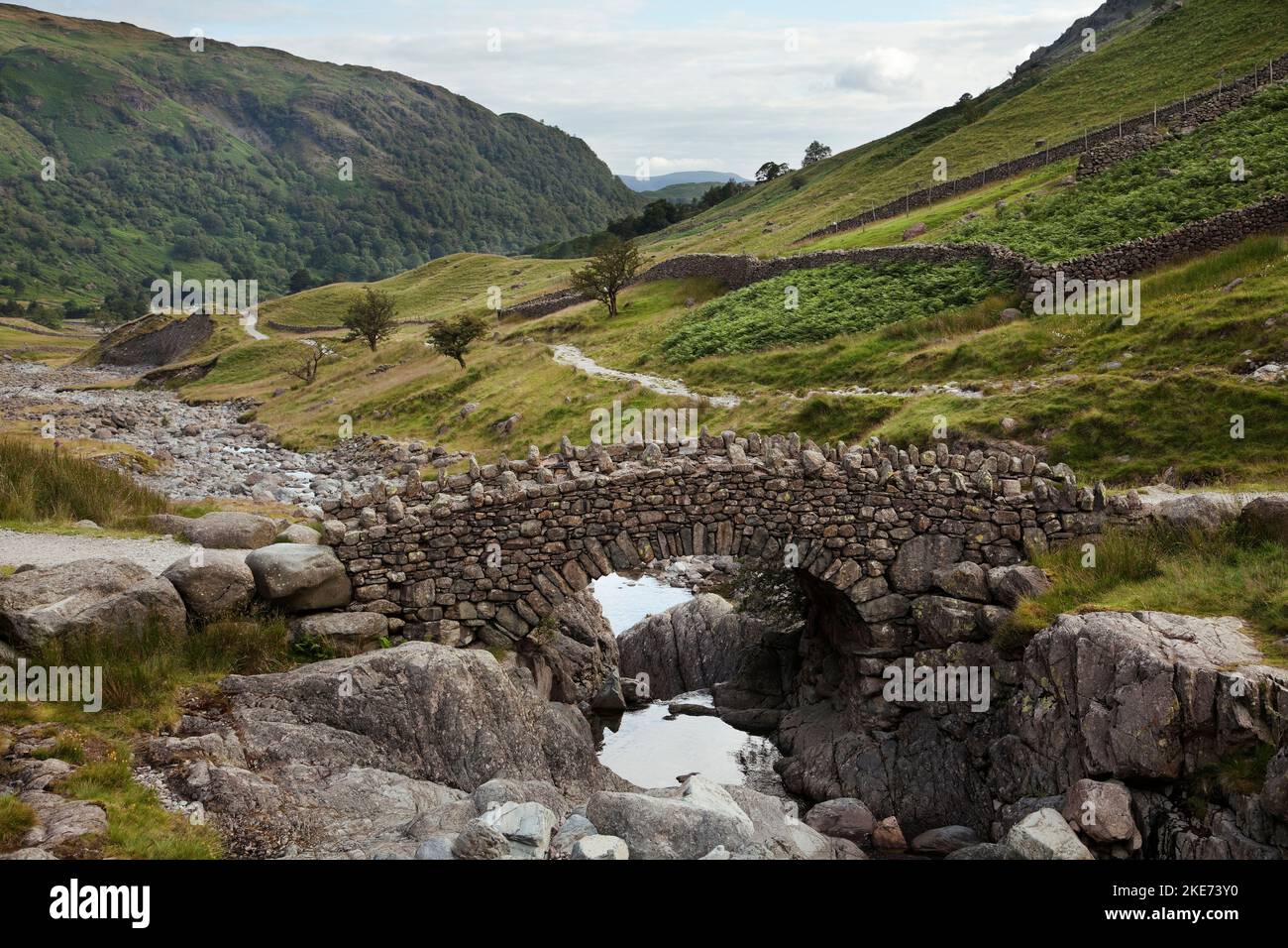 Stockley Bridge in Borrowdale, Cumbria, UK Stock Photo - Alamy