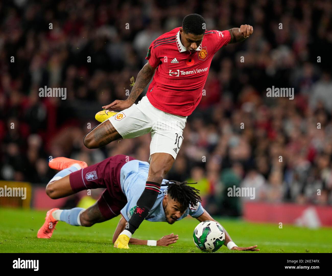 Manchester, England, 10th November 2022. Marcus Rashford of Manchester ...