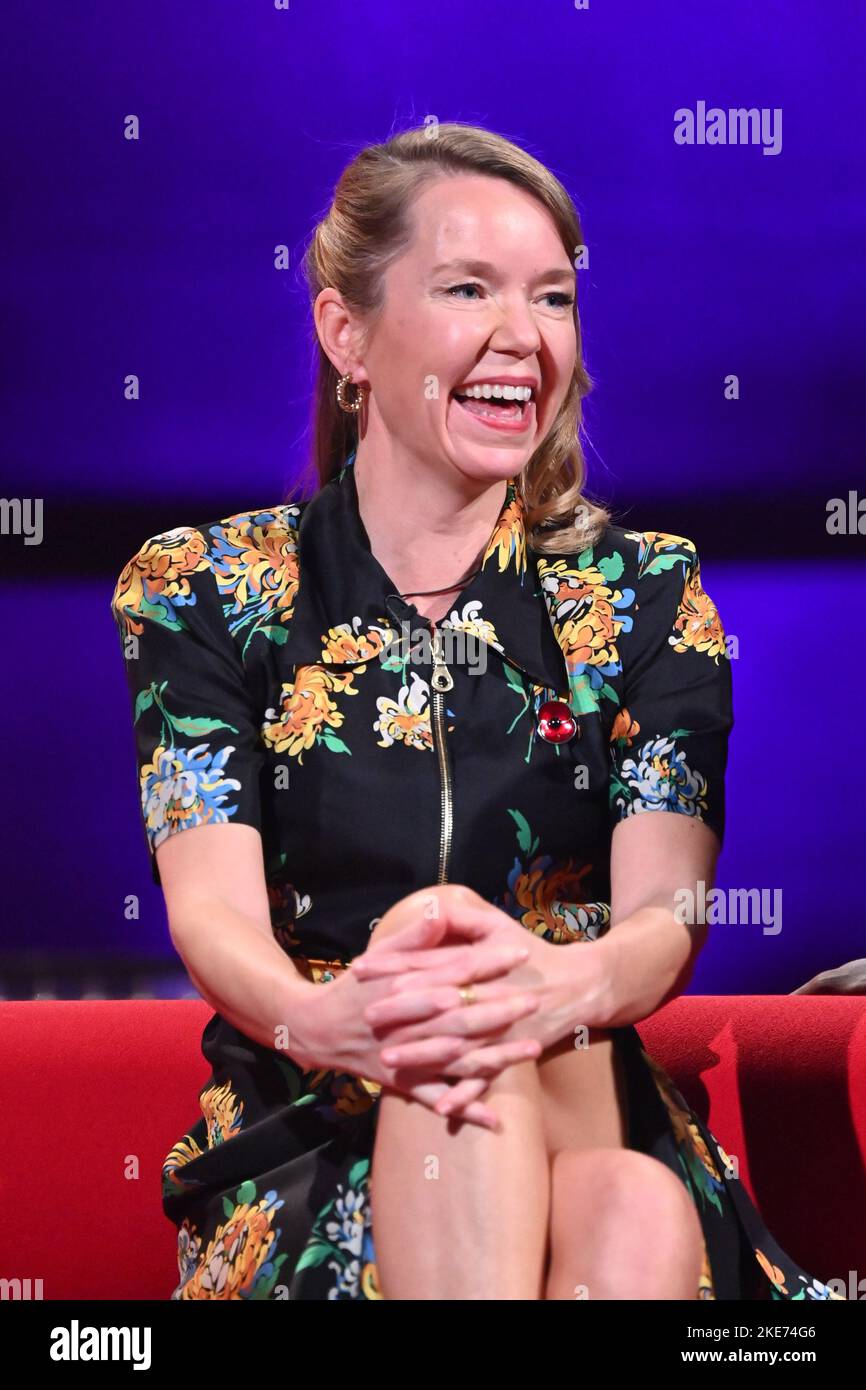 EDITORIAL USE ONLY Anna Maxwell Martin during filming for the Graham ...