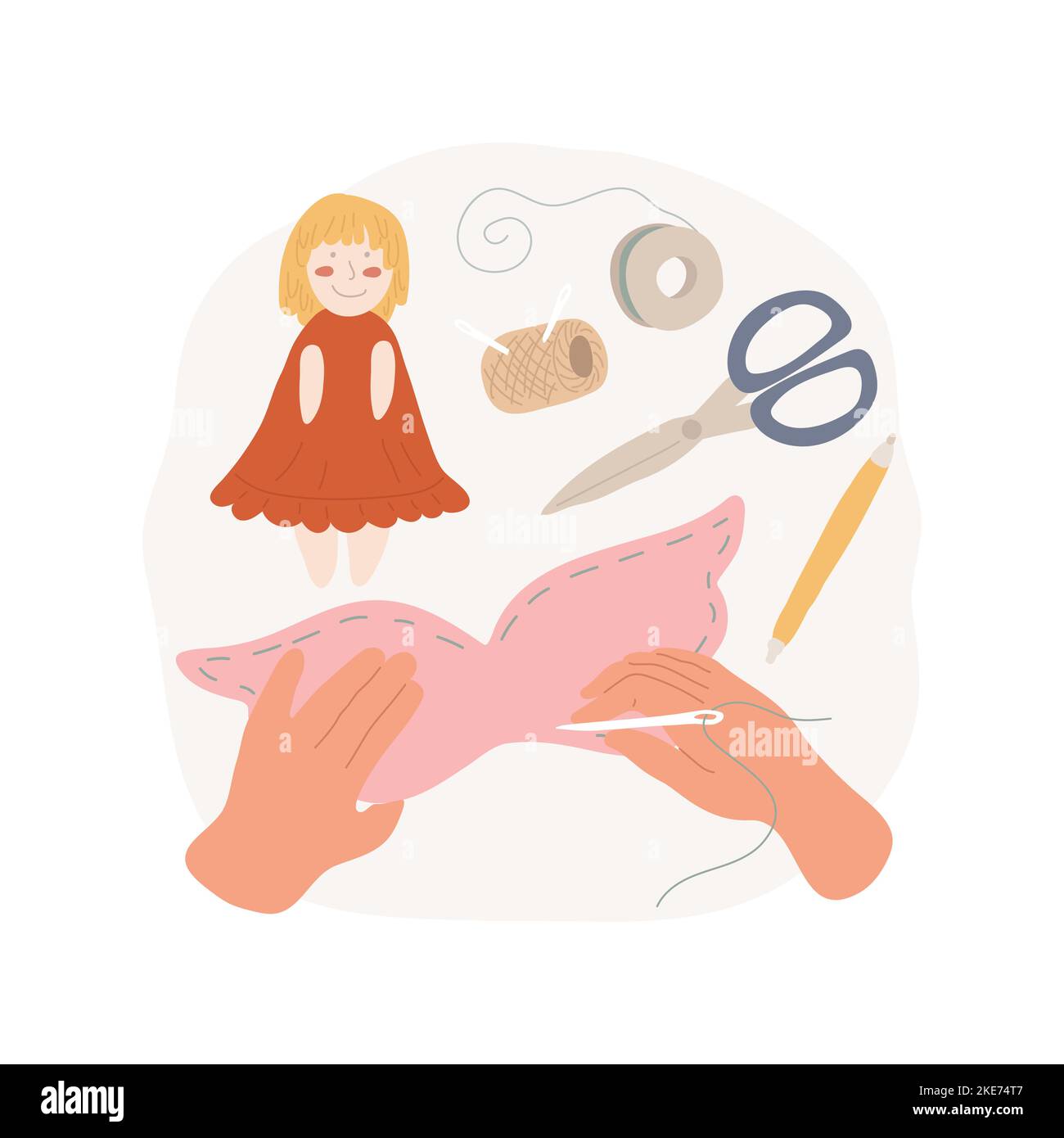 Christmas angel isolated cartoon vector illustration. Little child ...