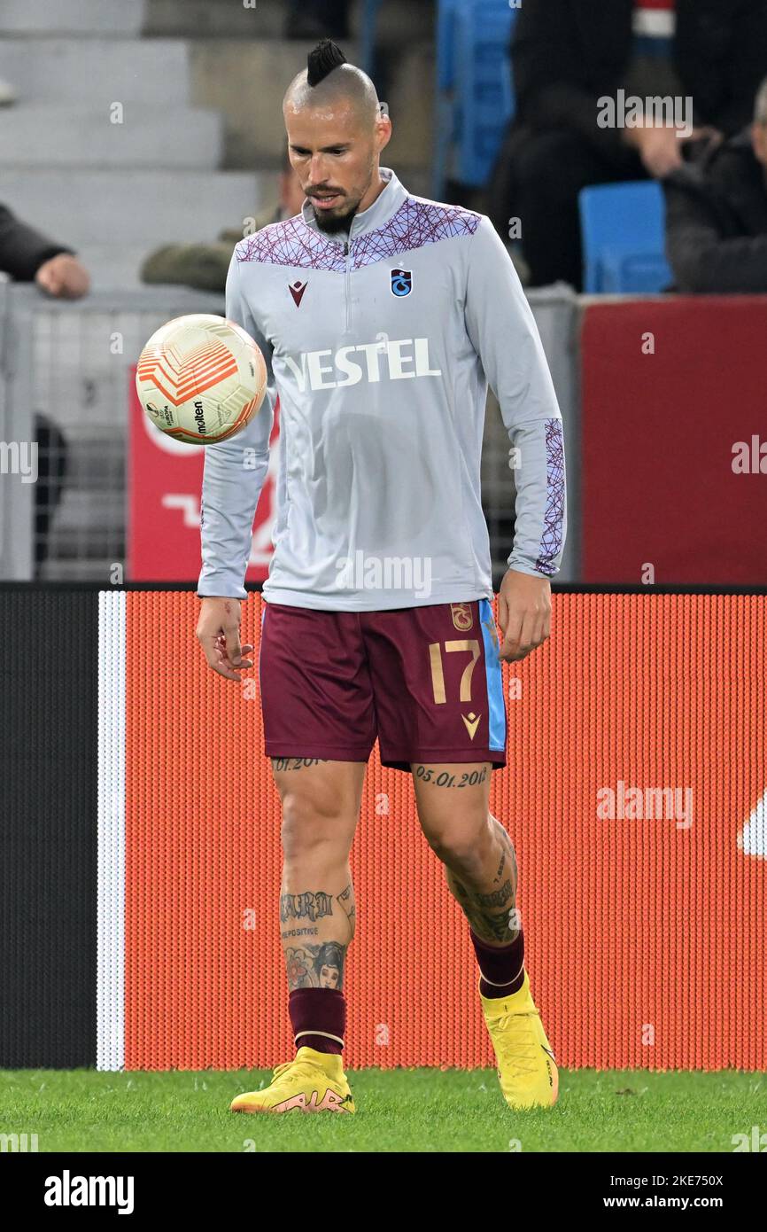 TRABZON - Marek Hamsik of Trabzonspor AS during the UEFA Europa League ...