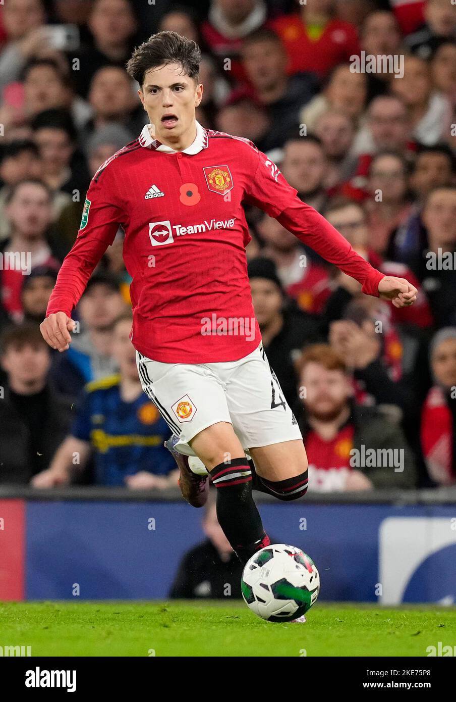 Manchester, England, 10th November 2022. Alejandro Garnacho of ...