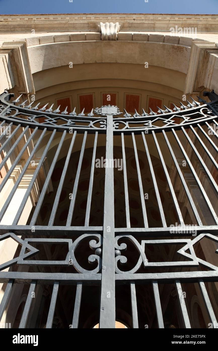Gates at the 18th century Royal Palace of Caserta / Reggia di Caserta ...