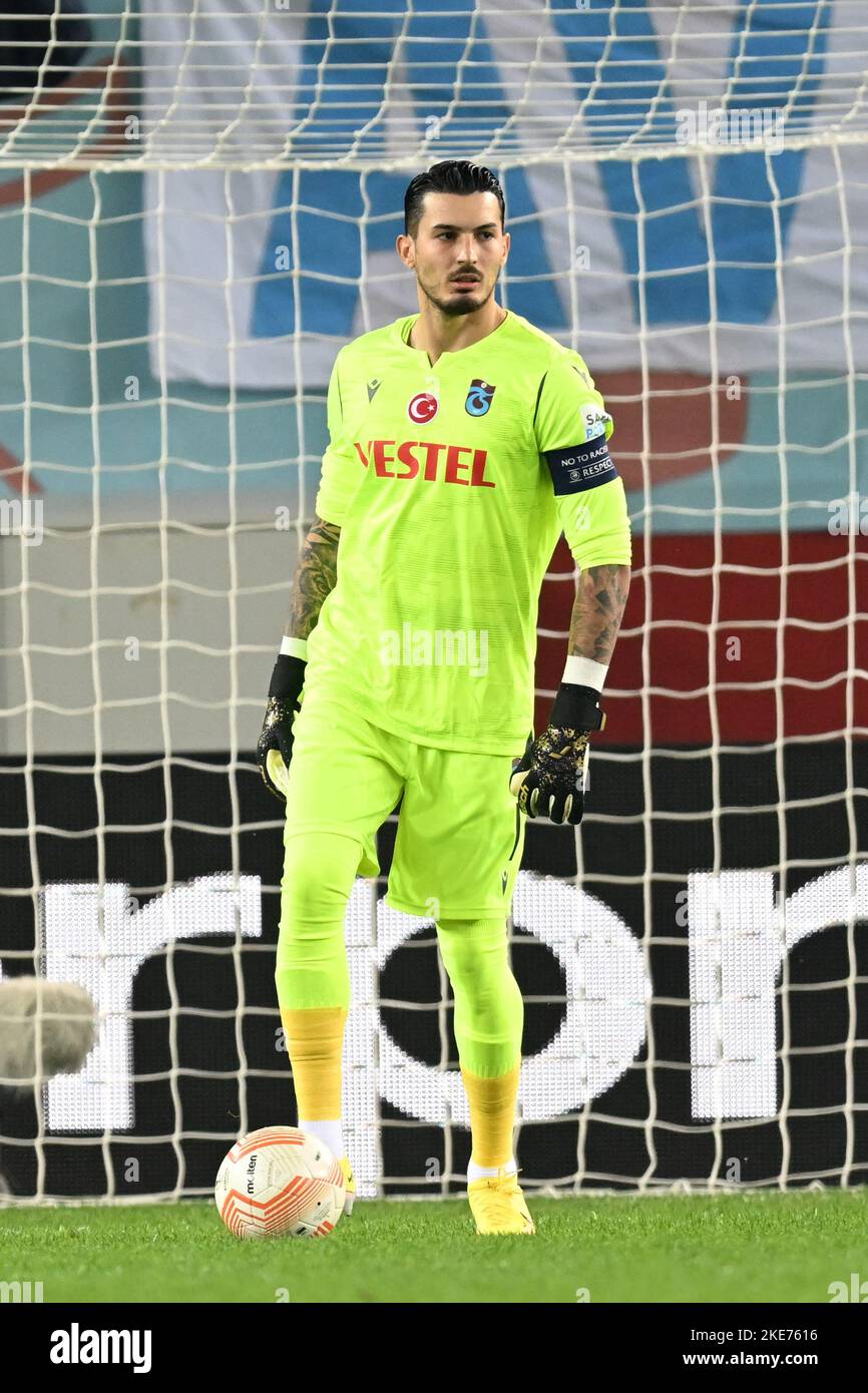 TRABZON - Trabzonspor AS goalkeeper Ugurcan Cakir during the UEFA ...