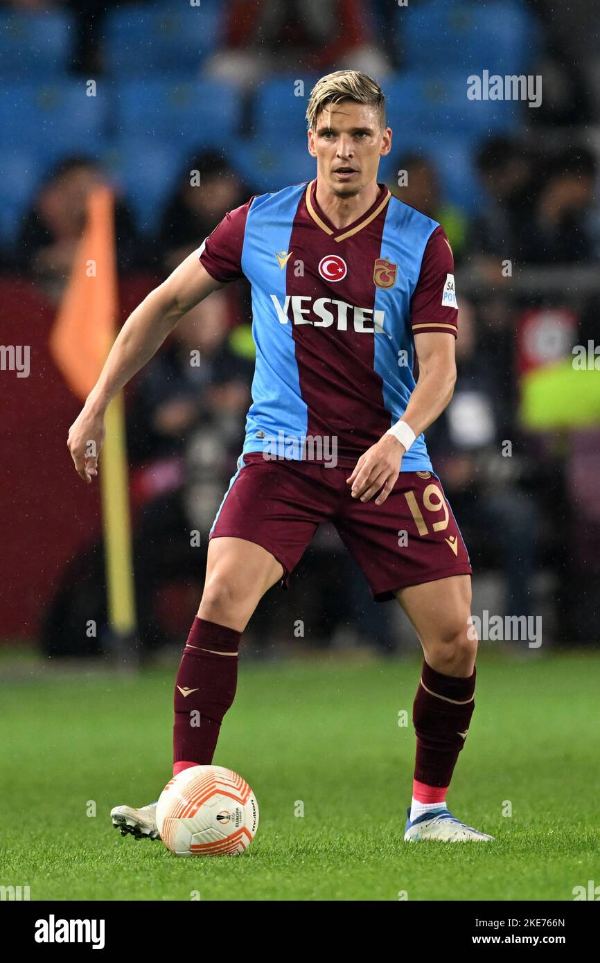 TRABZON - Jens Stryger Larsen of Trabzonspor AS during the UEFA Europa ...