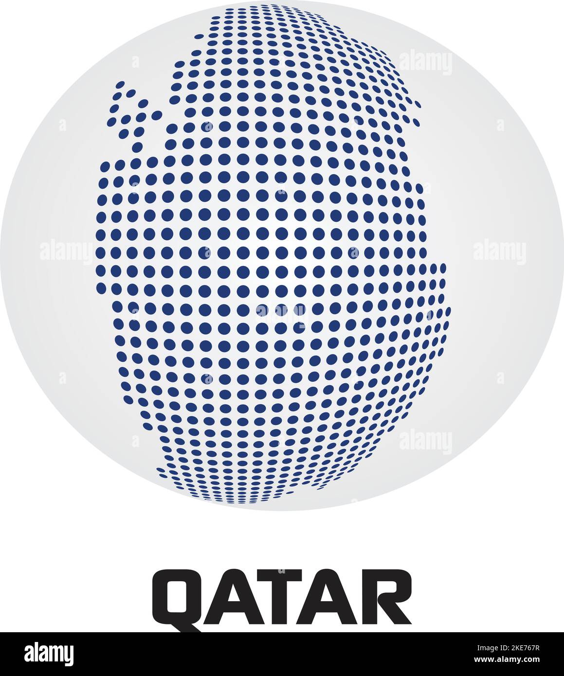 Qatar tech Global dots map Stock Vector Image & Art - Alamy