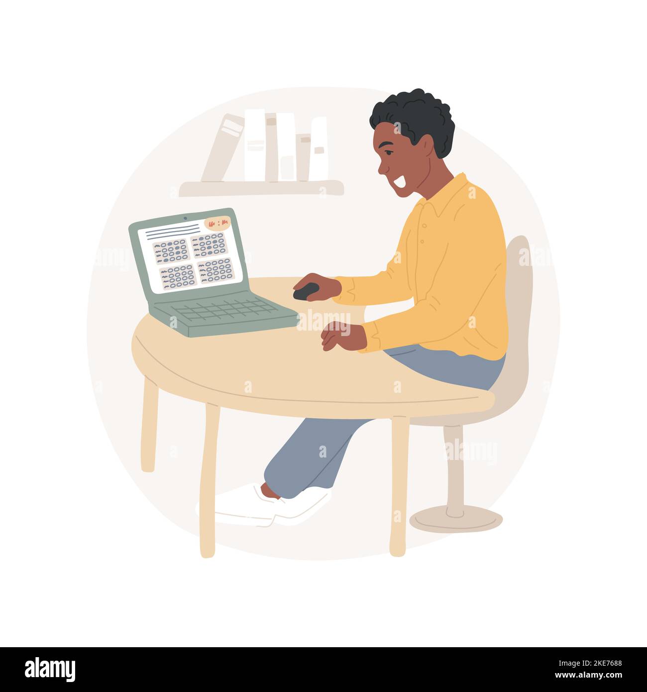 College preparatory test isolated cartoon vector illustration. College ... College preparatory test isolated cartoon vector illustration. College ...