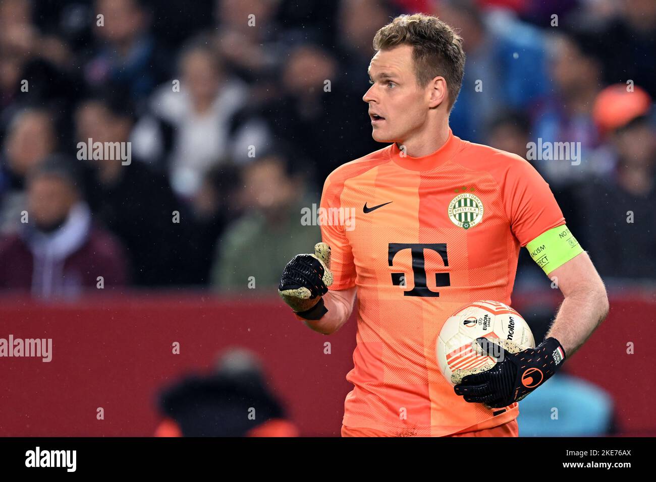 TRABZON - Ferencvaros TC goalkeeper Denes Dibusz during the UEFA Europa ...