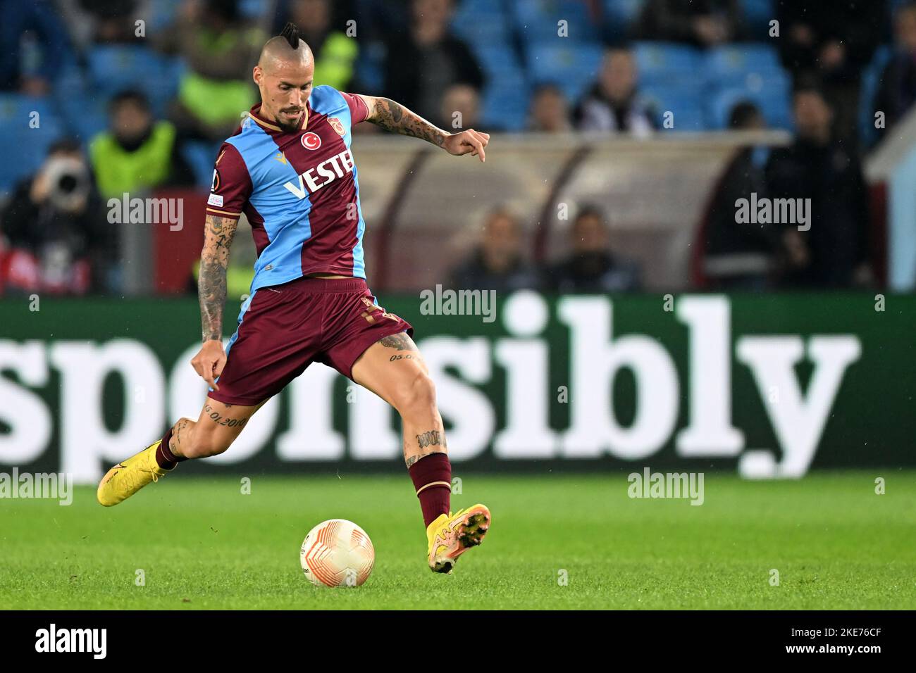 TRABZON - Marek Hamsik of Trabzonspor AS during the UEFA Europa League ...