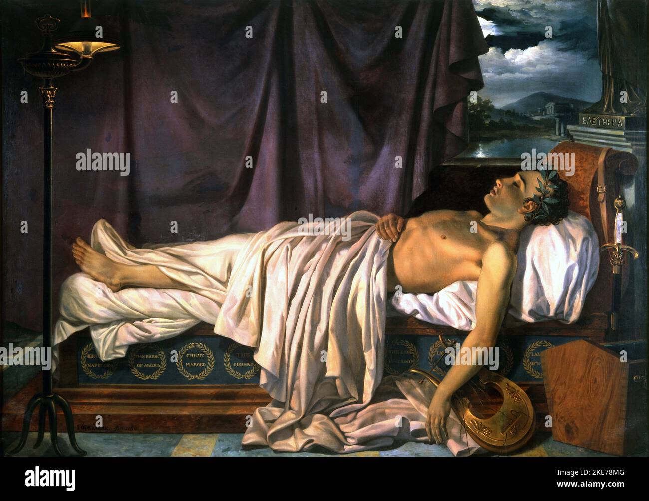 Lord byron on his deathbed hi-res stock photography and images - Alamy