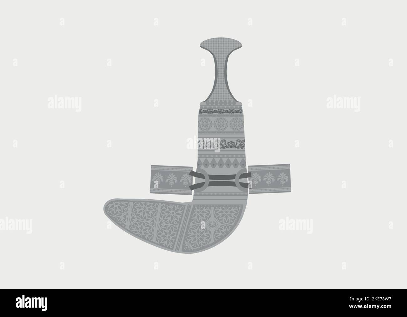 Omani dagger Stock Vector Images - Alamy