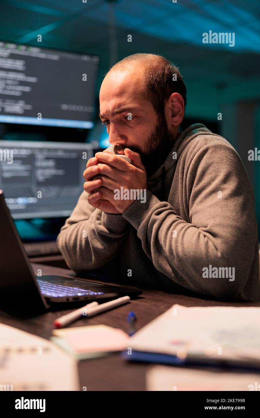 Male coder hi-res stock photography and images - Alamy