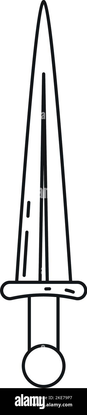 Isolated dagger weapon medieval weapon icon Vector Stock Vector Image ...