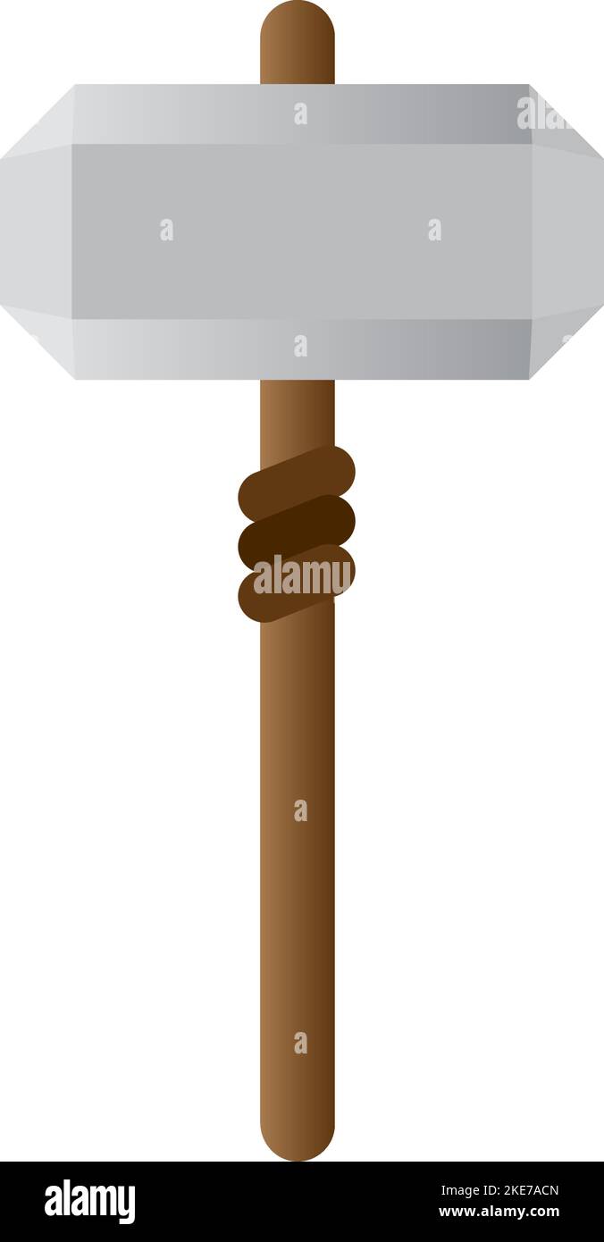 Isolated hammer weapon medieval icon Vector Stock Vector Image & Art ...