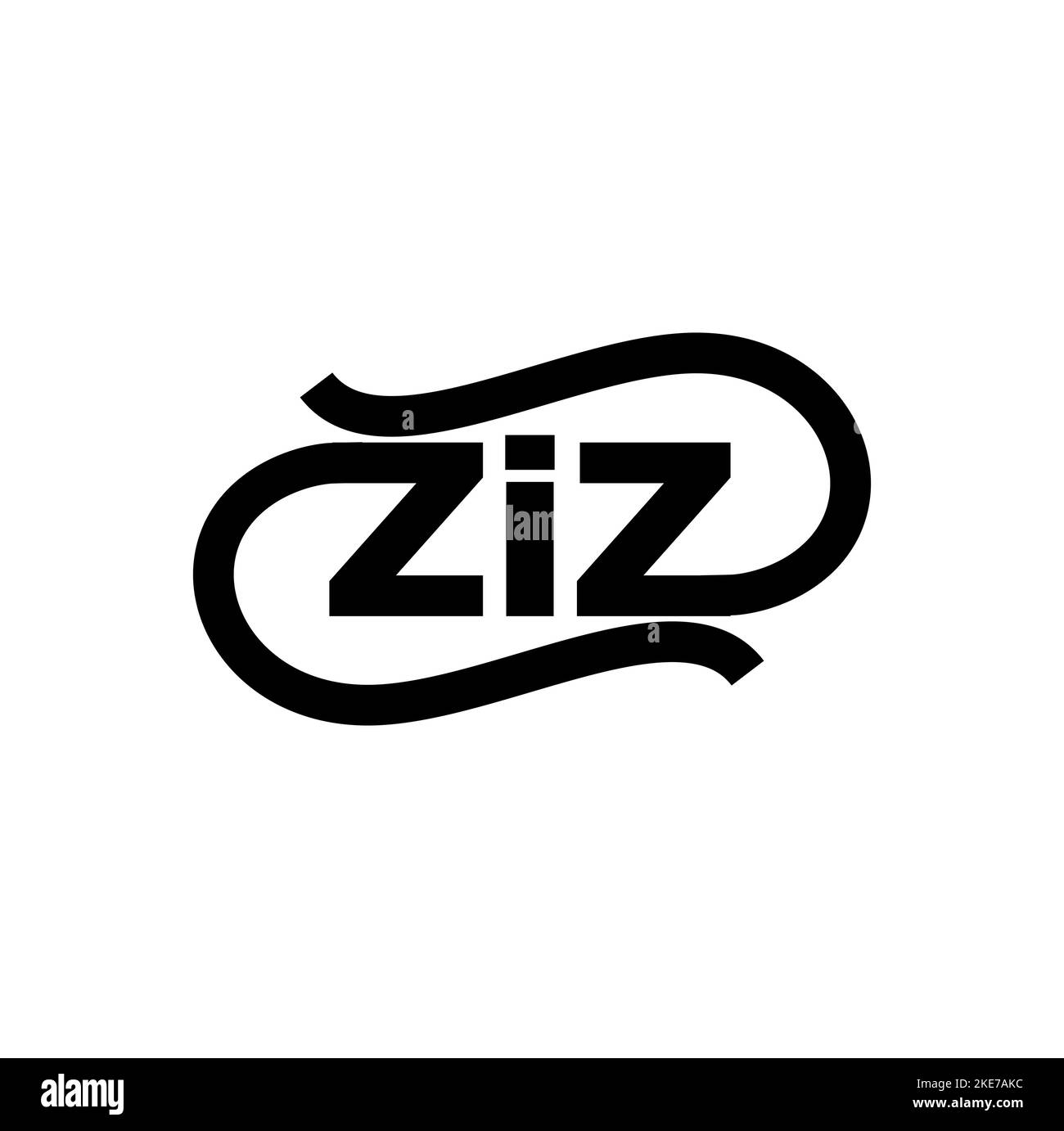 ZIZ company name initial letters icon. ZIZ vector monogram Stock Vector ...