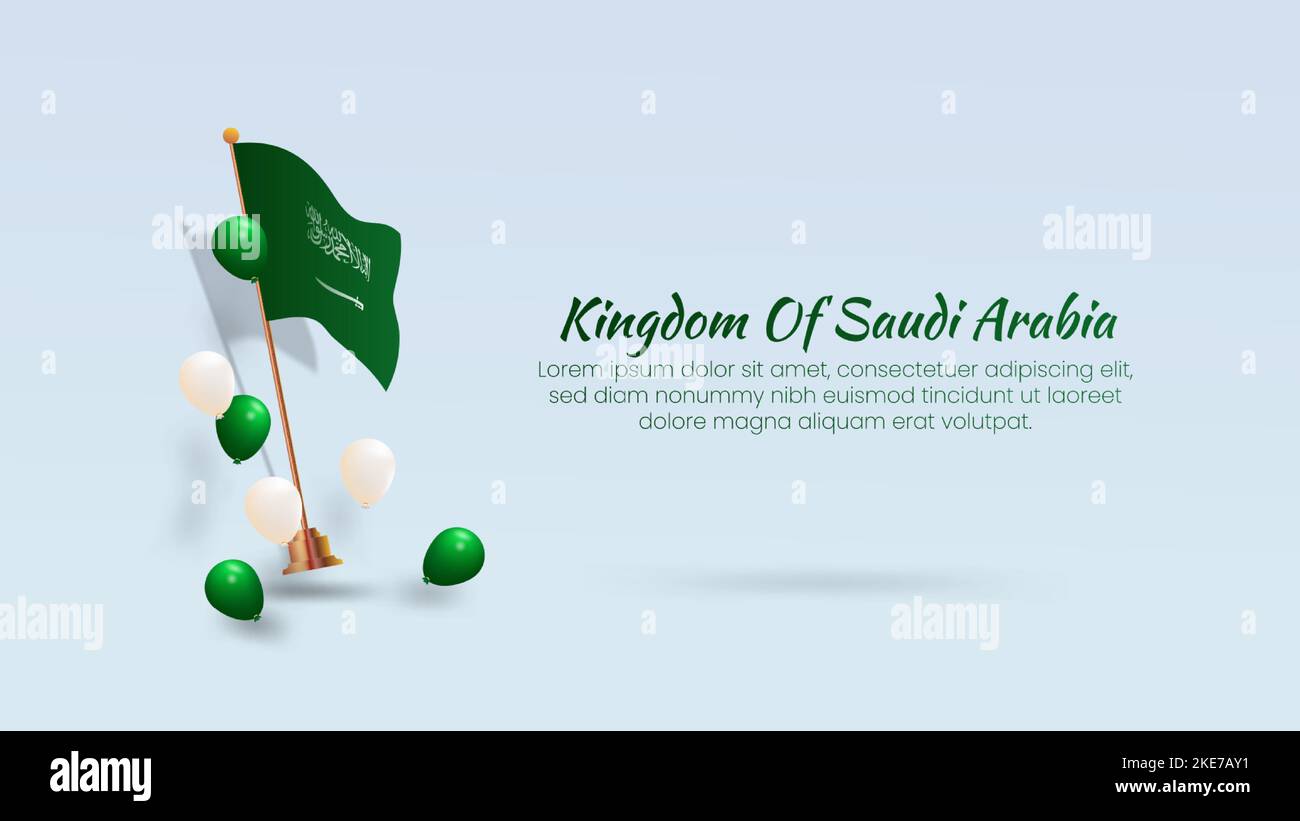 Wavy flag saudi arabia Stock Vector Images - Alamy