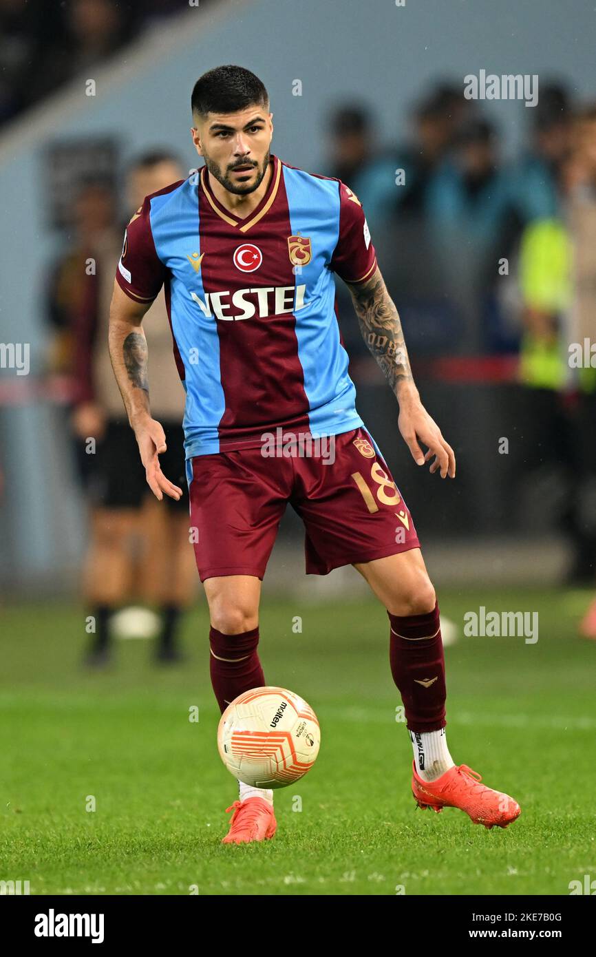 TRABZON - Evren Eren Elmani of Trabzonspor AS during the UEFA Europa ...