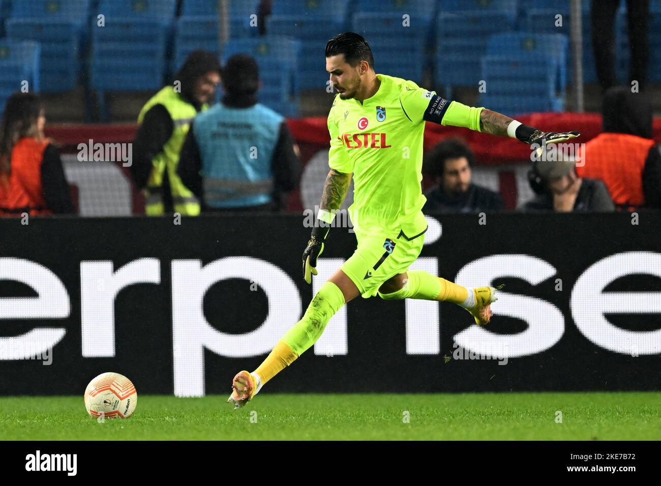 TRABZON - Trabzonspor AS goalkeeper Ugurcan Cakir during the UEFA ...