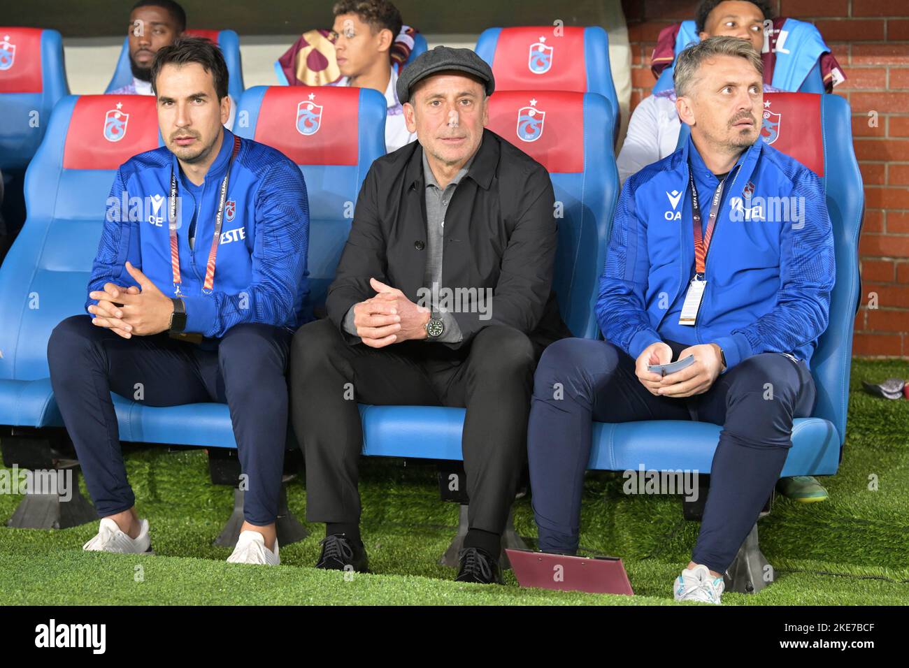 TRABZON - (m) Trabzonspor AS trainer coach Abdullah Avci during the ...