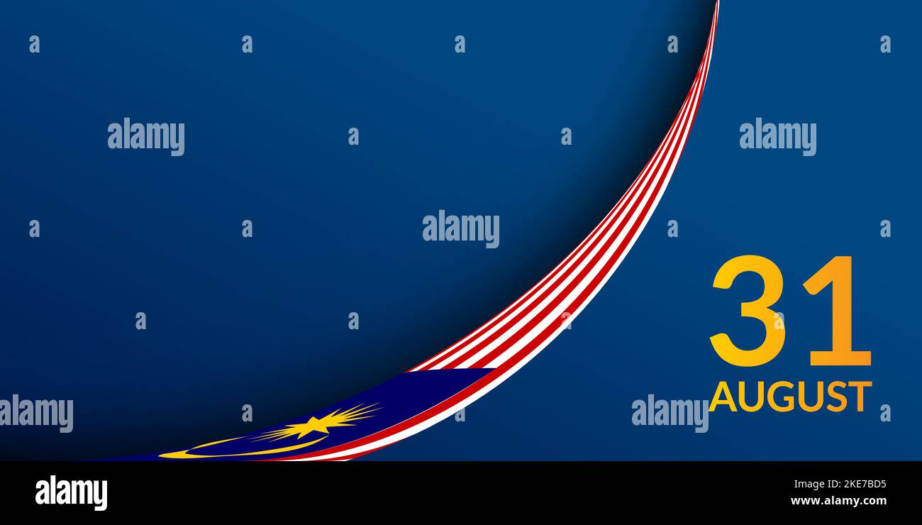malaysia independence day banner. background presentation. backdrop ...
