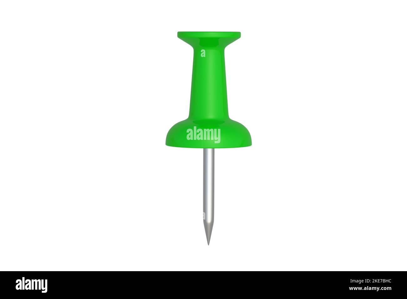 Push pin isolated on white background. 3d render Stock Photo - Alamy