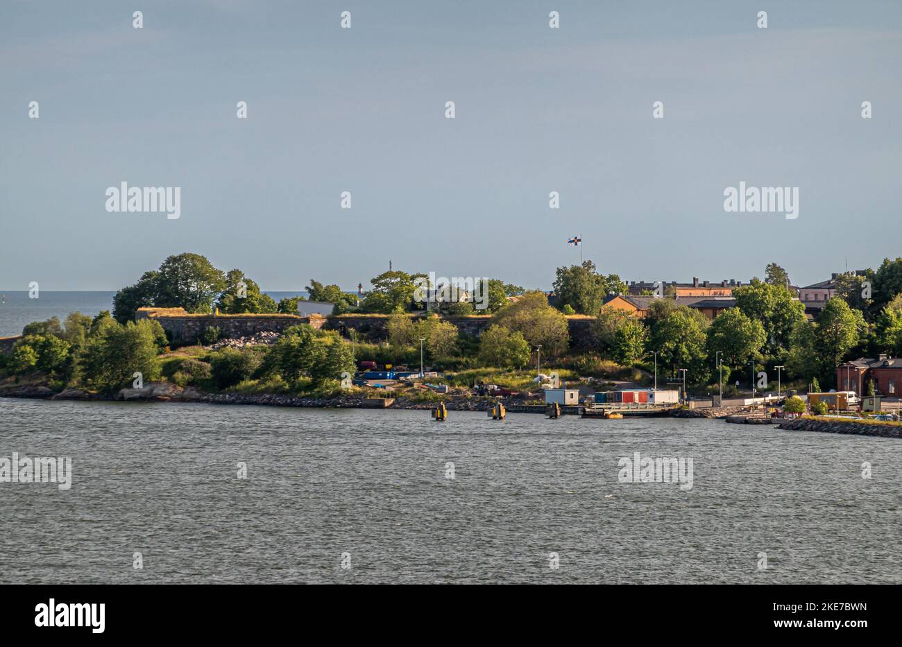 Helsinki, Finland - July 20, 2022: Suomenlinna Fortress from the sea ...