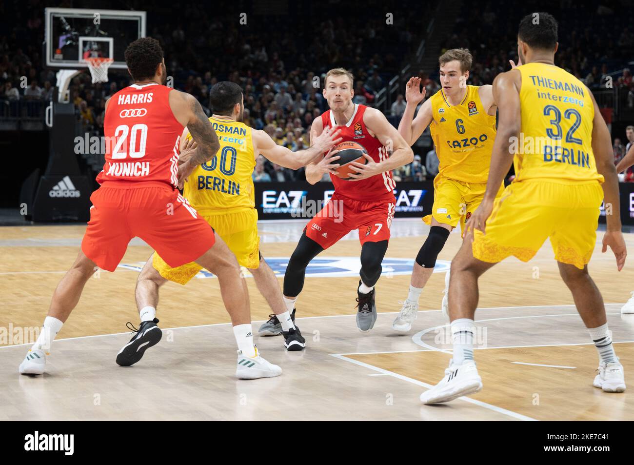 Berlin, Germany. 10th Nov, 2022. Basketball: Euroleague, Alba Berlin ...