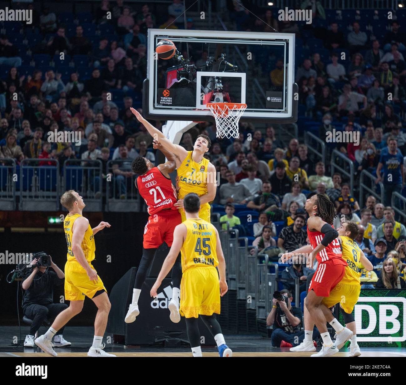 Berlin, Germany. 10th Nov, 2022. Basketball: Euroleague, Alba Berlin ...