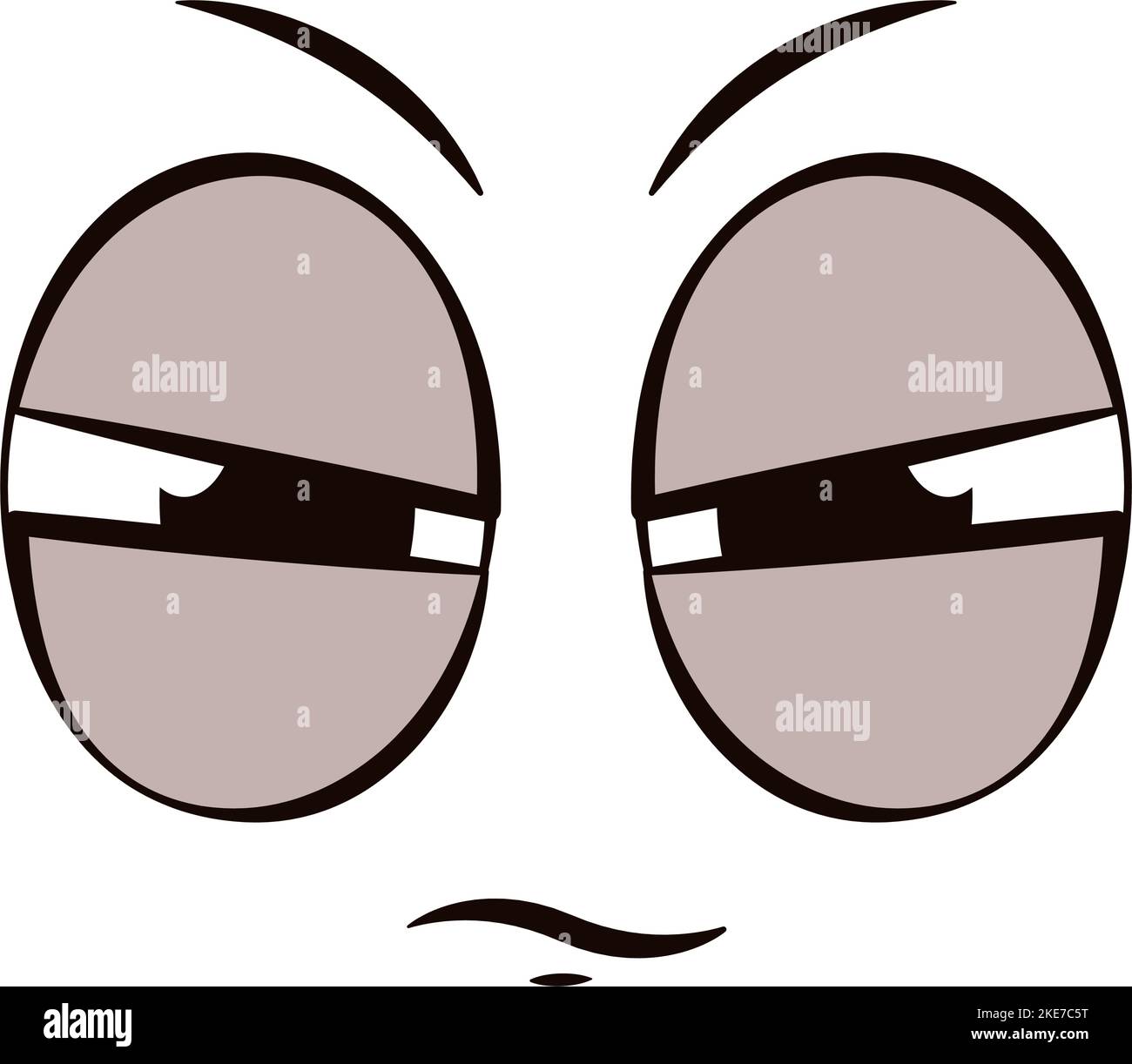 Flat angry expression emote avatar Vector Stock Vector Image & Art - Alamy