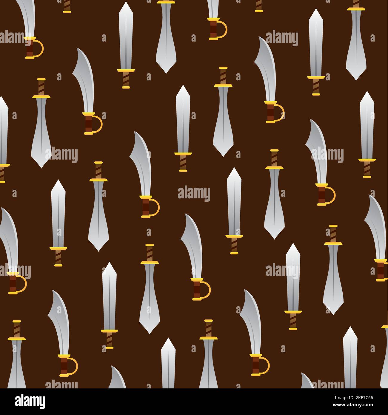 Seamless pattern background with medieval weapons icon Vector Stock Vector Image & Art - Alamy
