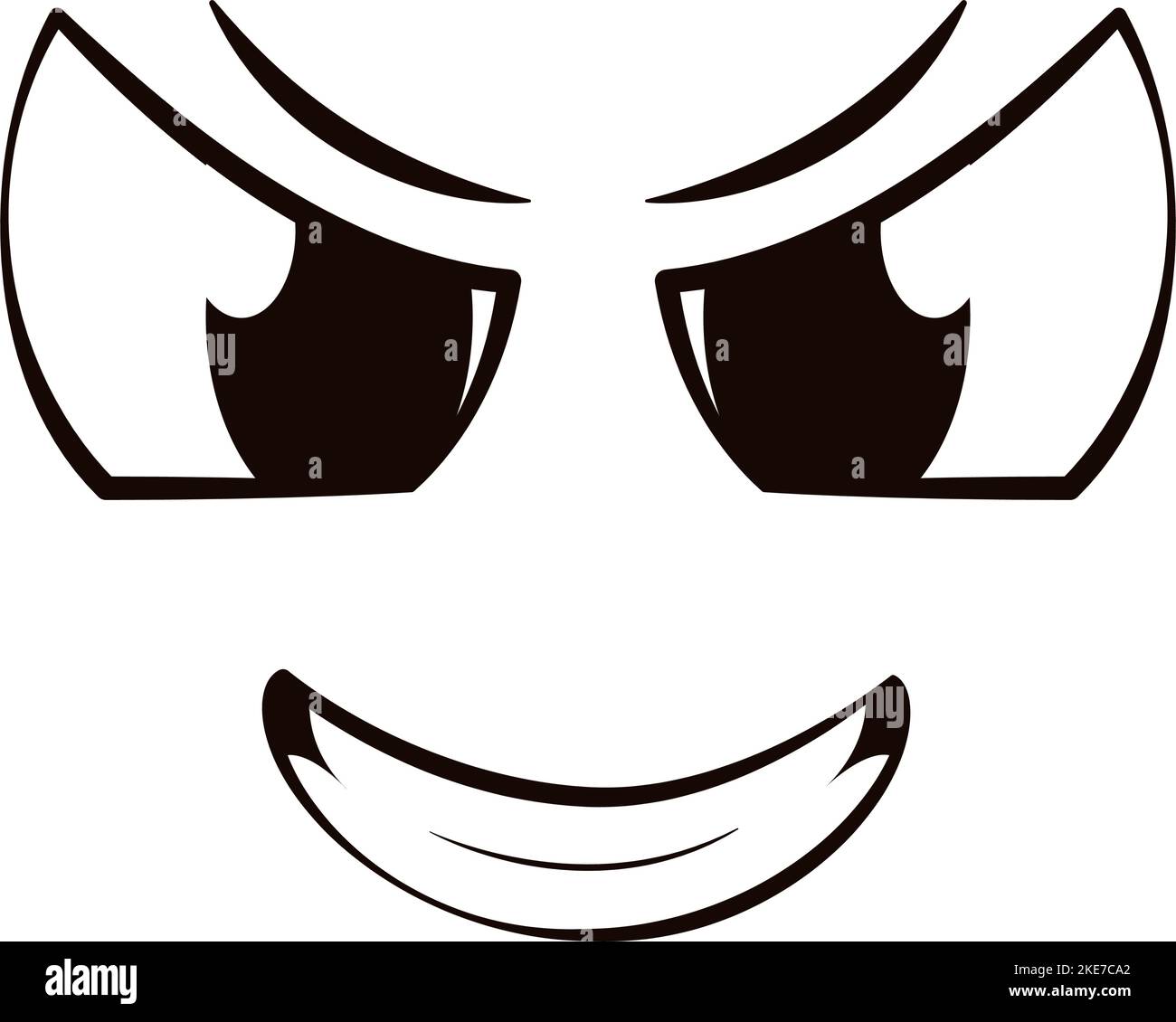 Flat angry expression emote avatar Vector Stock Vector Image & Art - Alamy