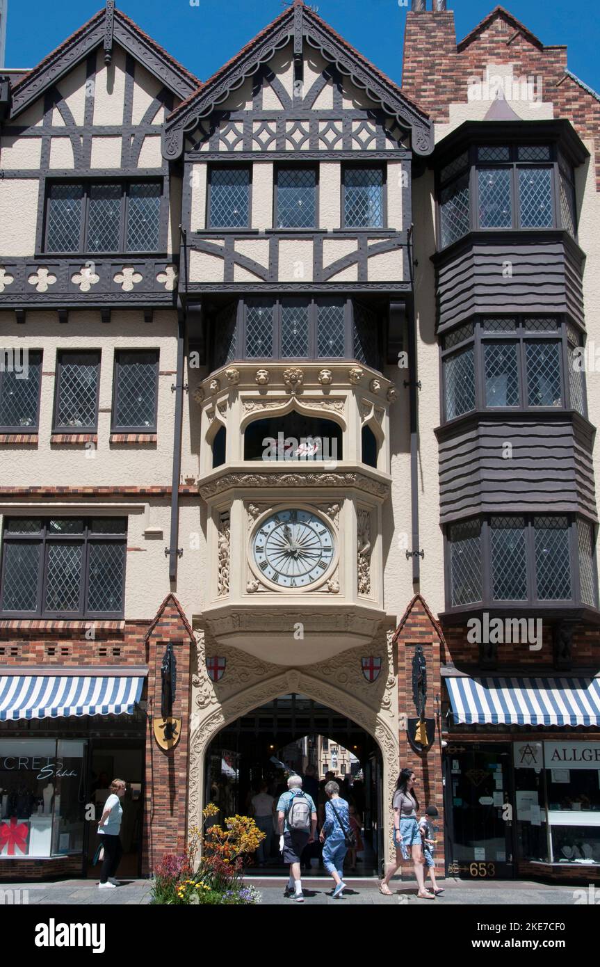 London Court shopping arcade (1937) in the CBD of Perth, Western ...