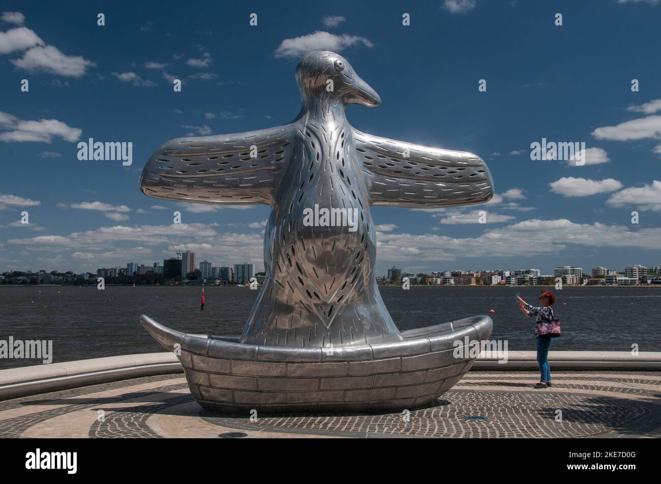First Contact is a 5m. artwork by indigenous artist Laurel Nannup ...