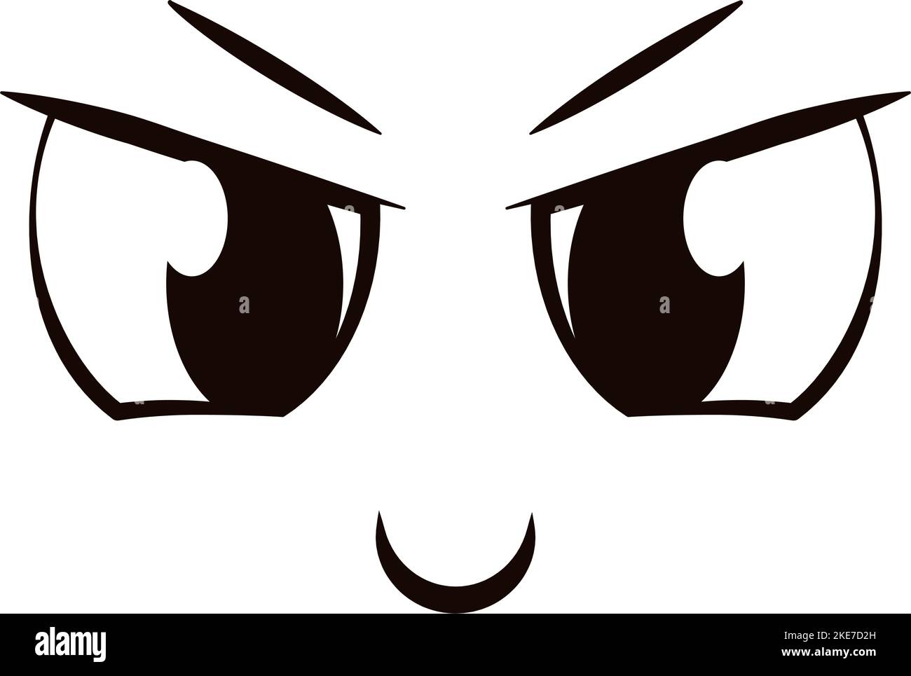Flat angry expression emote avatar Vector Stock Vector Image & Art - Alamy