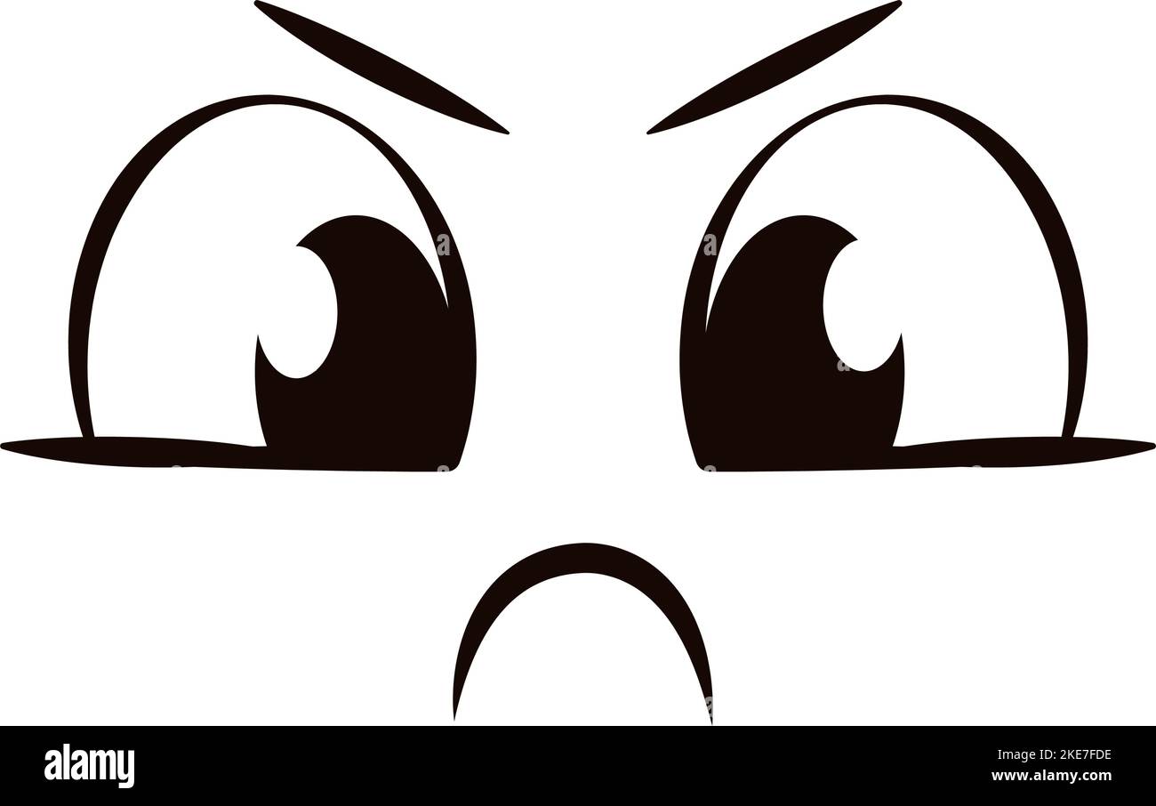 Flat angry expression emote avatar Vector Stock Vector Image & Art - Alamy