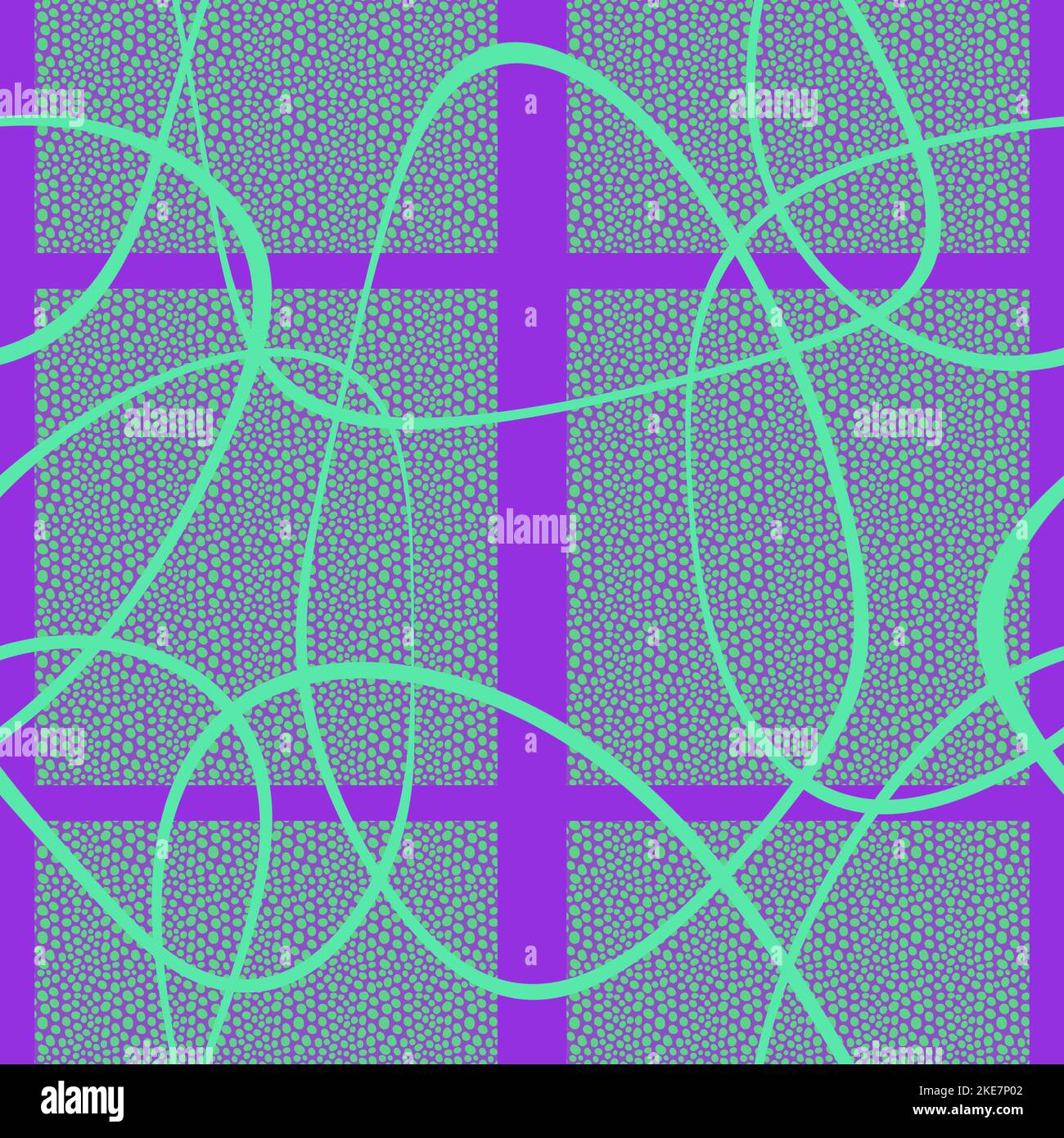 Cartoon geometric oval seamless polka dots circle pattern for wrapping ...