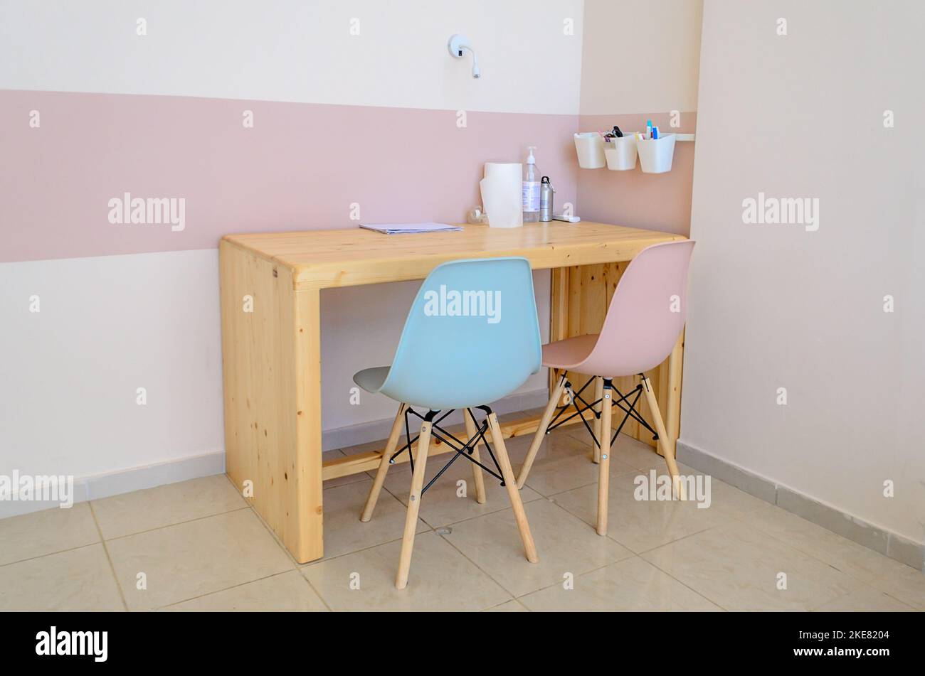 Multicolored Kids Table and Chairs Wooden Furniture Set. Special ...