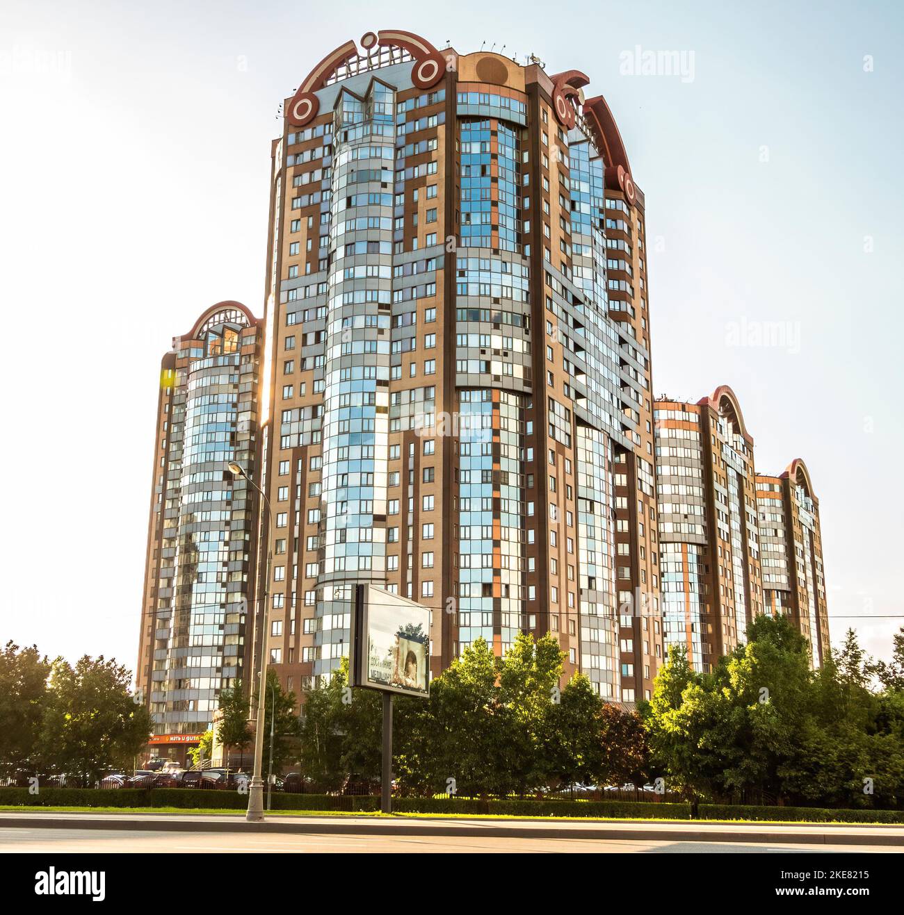 The exterior design of Kuntsevo residential complex on the Kutuzovsky ...